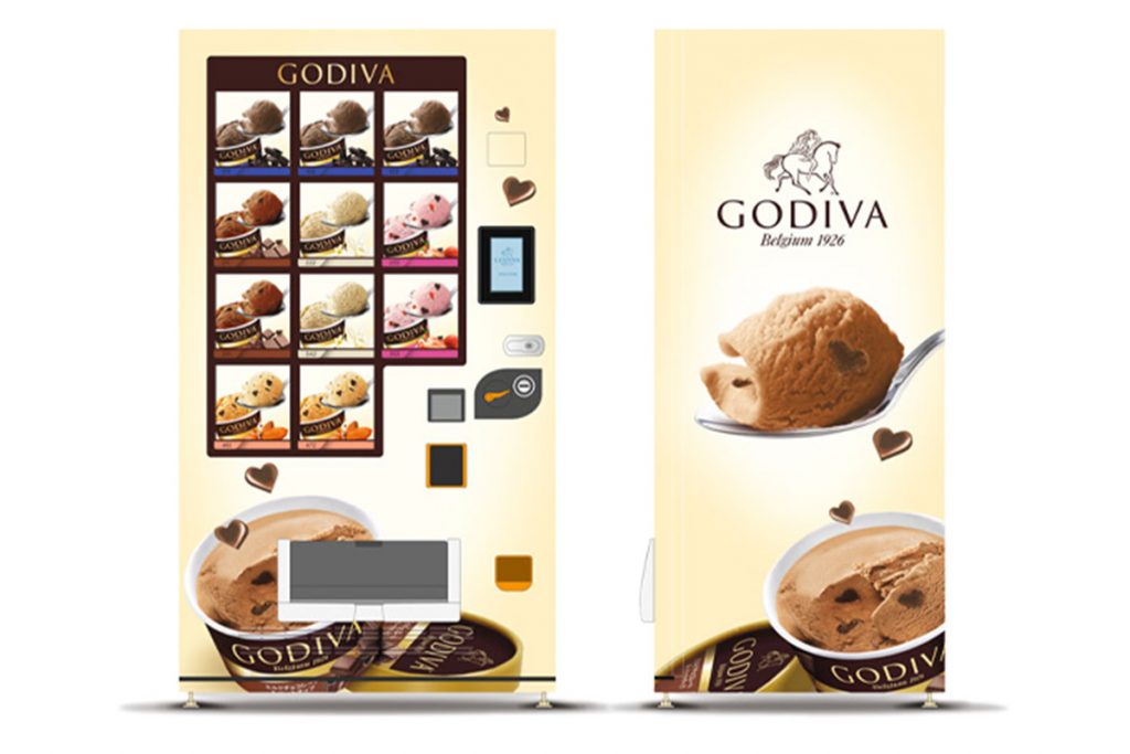 新大阪駅に「ゴディバアイス自販機」登場！ミニオンとのコラボアイスも | PrettyOnline